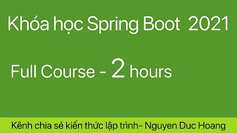 Tự học Spring MVC & Spring Boot 2022 - YouTube