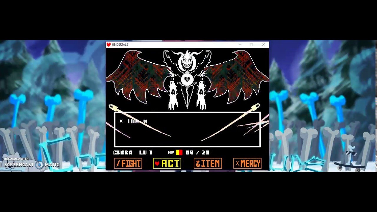 Undertale Asriel Dreemur Fight - YouTube