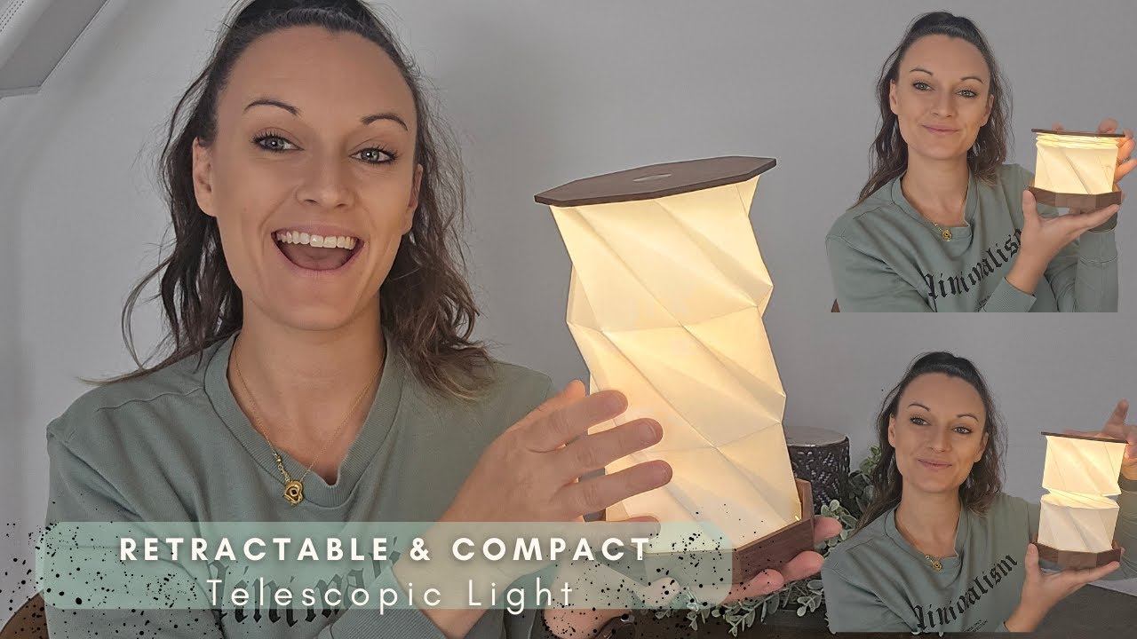 🛋️ Transform Your Space with This Folding Origami Lamp! Portable ...