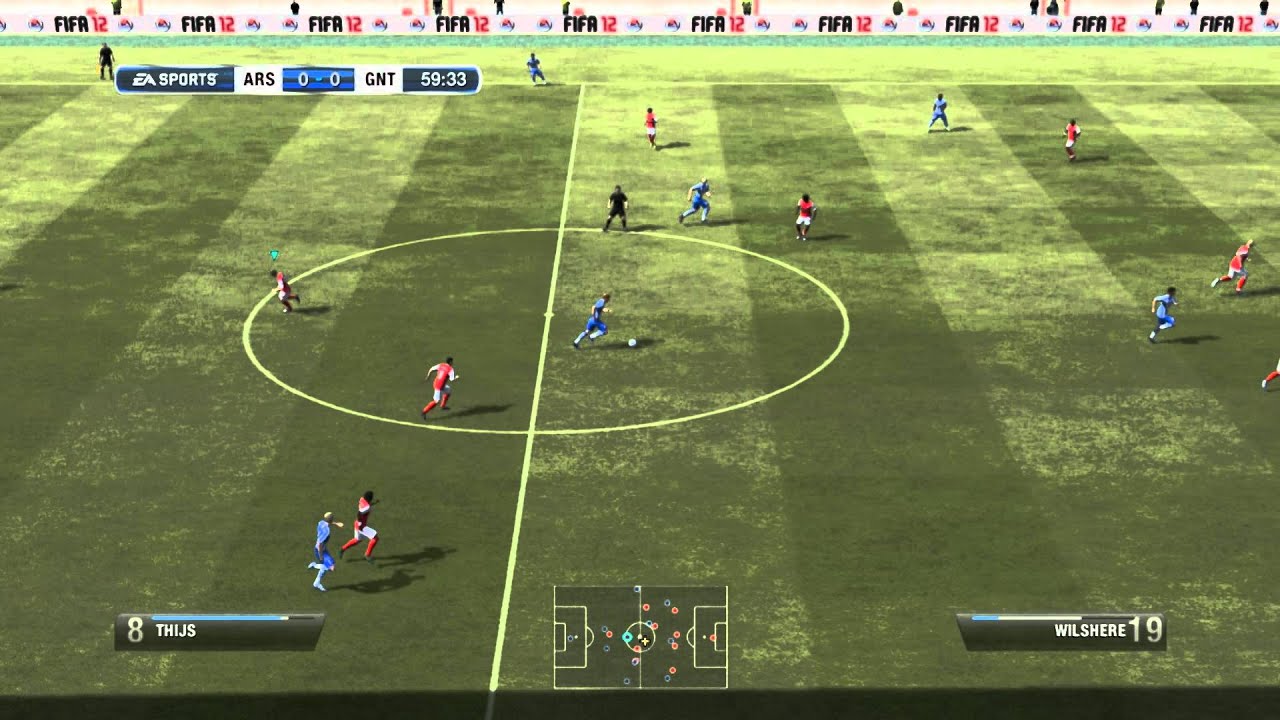 FIFA 12 ( Arsenal vs. KAA Gent ) [HD] gameplay - YouTube