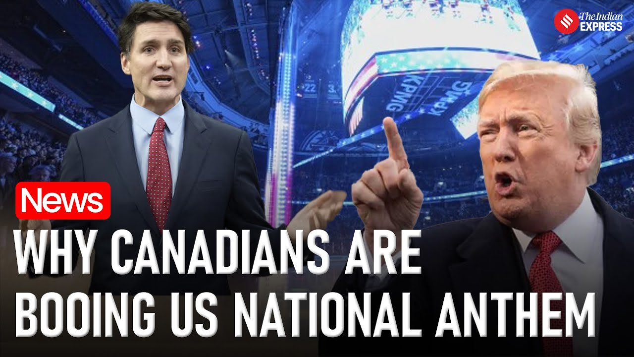 US-Canada Tariff War: Canadian Sports Fan Boo US National Anthem - YouTube
