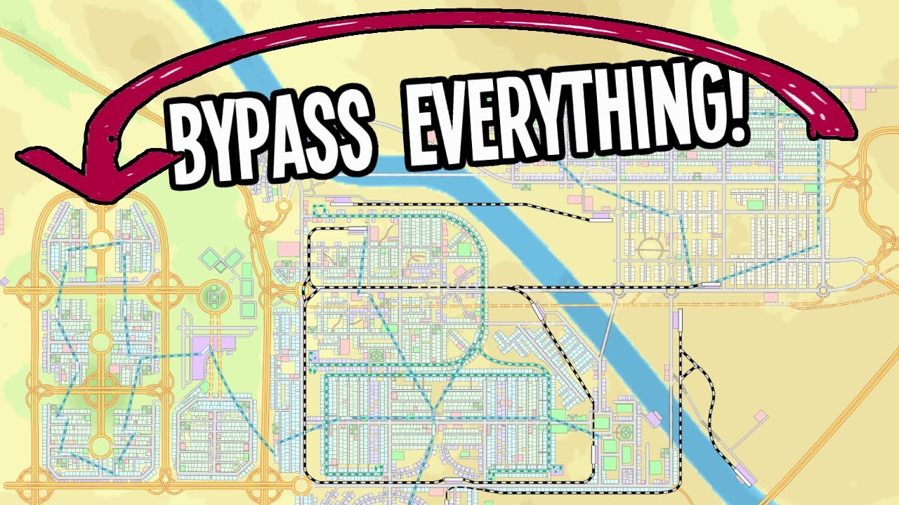 When the Traffic is SOOOO BAD you just Bypass EVERYTHING in Cities ...