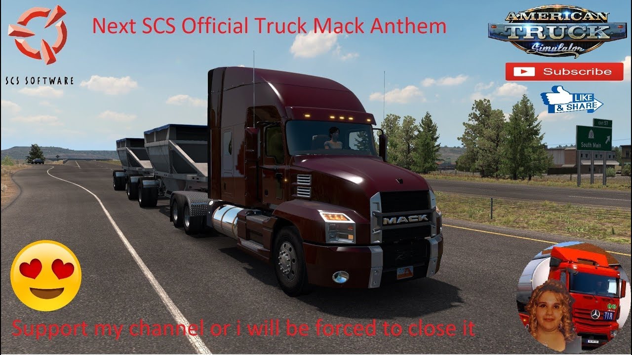 American Truck Simulator (1.36) Next SCS Official Truck Mack Anthem ...