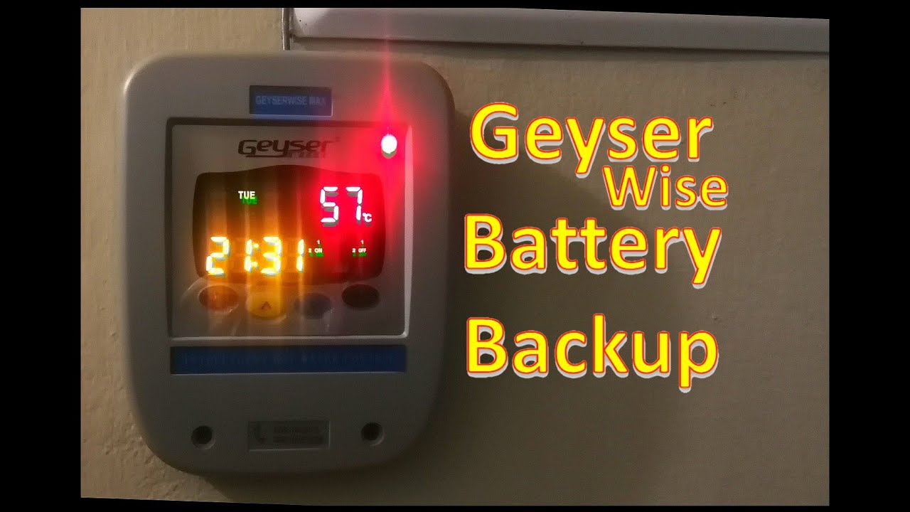 How to prevent a GeyserWise losing its settings - YouTube