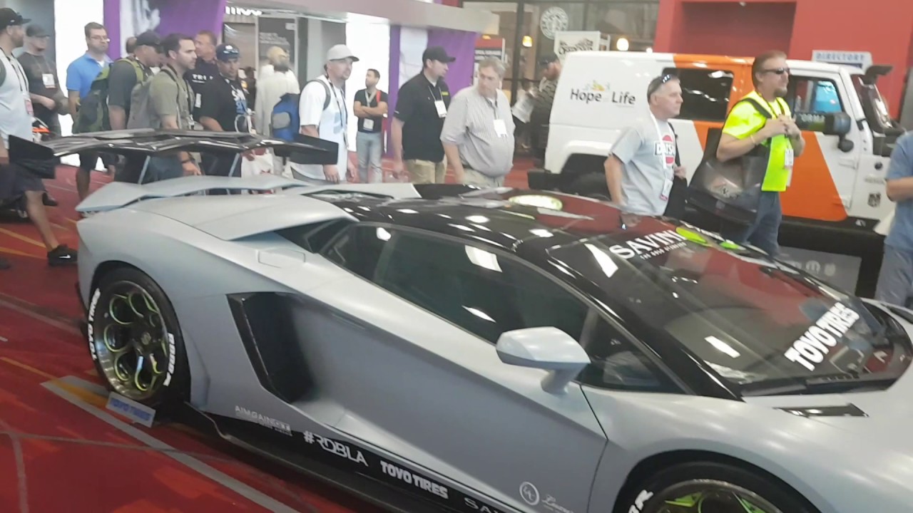 lamborghini aventador sema show 2016 las vegas convention center - YouTube
