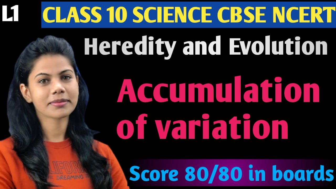 Accumulation Of Variations During Reproduction - YouTube