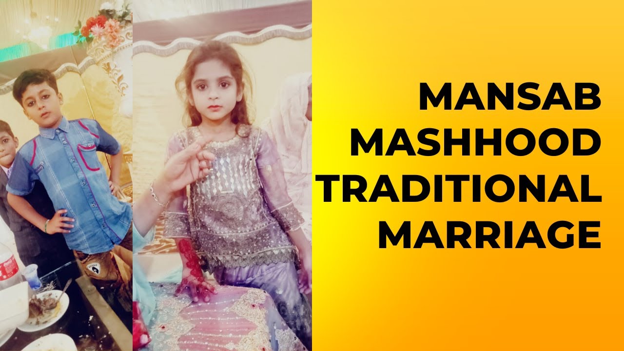 mansab mashhood traditional marriage ceremony//mansab attend a marriage - YouTube