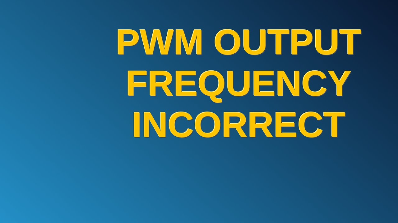 Raspberrypi Pwm Output Frequency Incorrect Youtube 0845