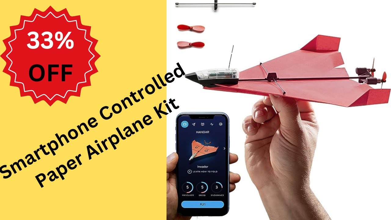 POWERUP 4.0 - Next-Gen Smartphone Controlled Paper Airplane Kit ...