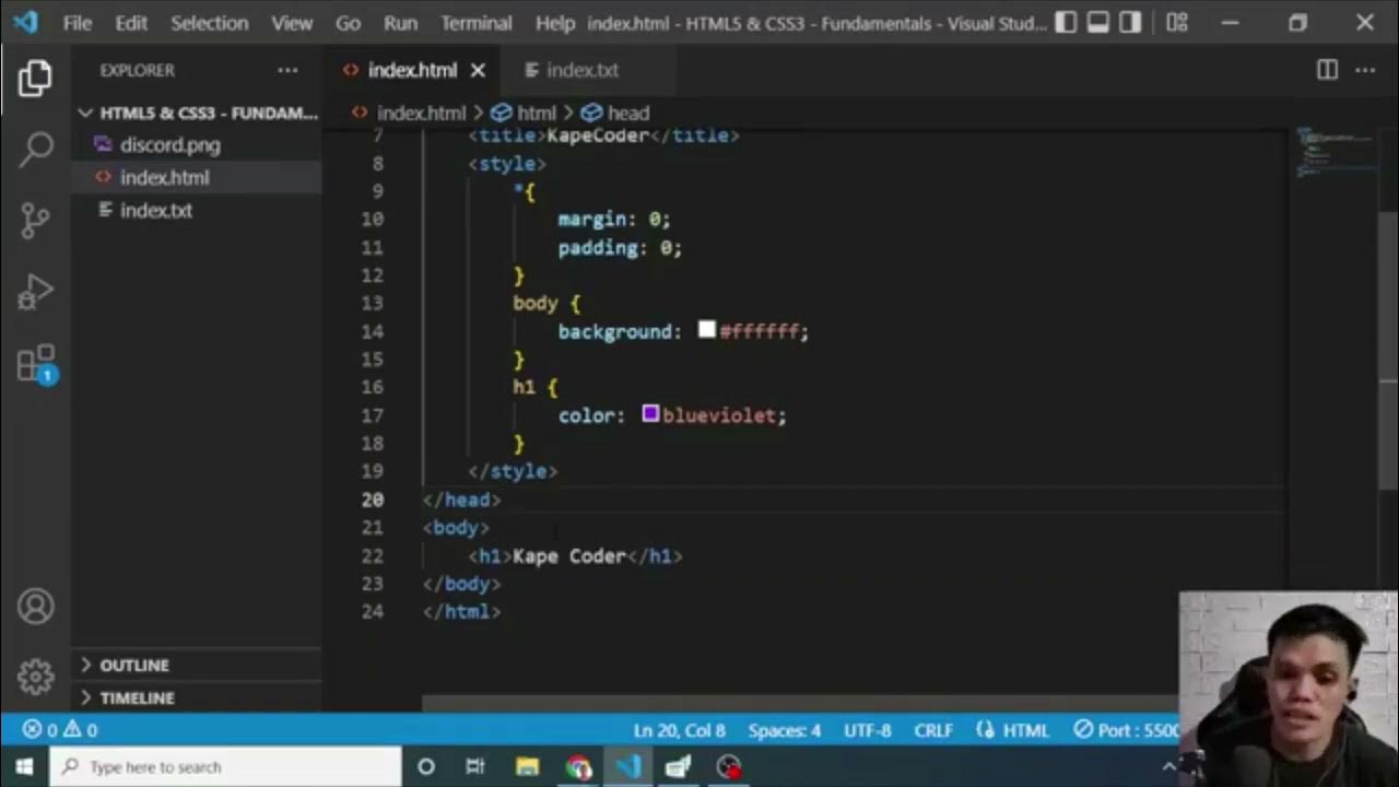 BASIC HTML5 & CSS3 PART 2 [TAGALOG] - YouTube
