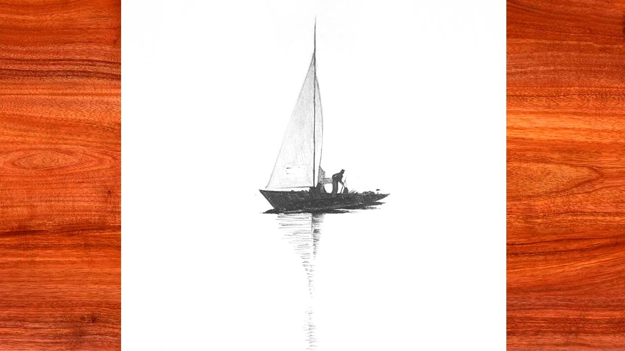 How To Draw A Realistic Fishing Boat