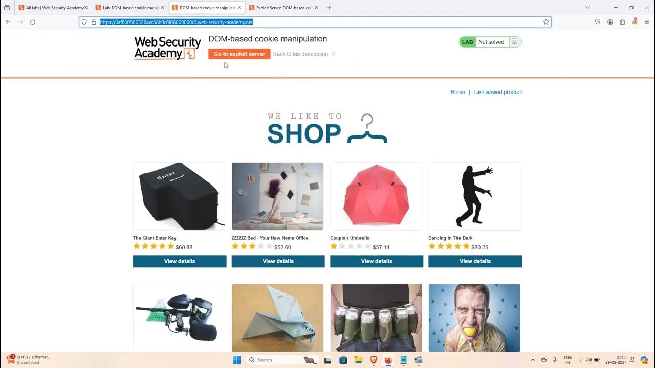 DOM based cookie manipulation - YouTube