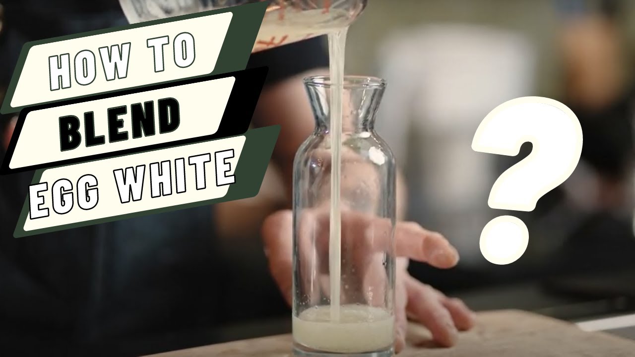 How to Blend Egg White for your favourite cocktail - YouTube