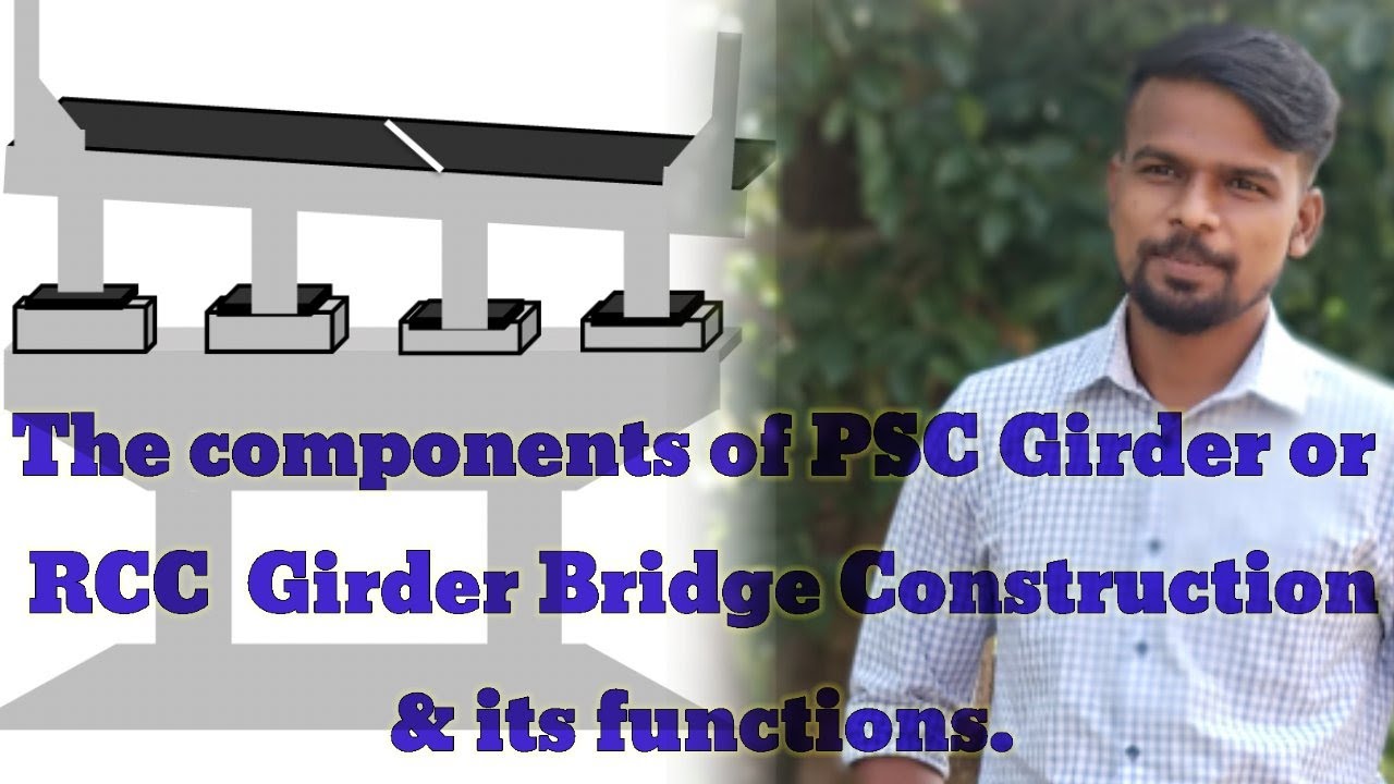 Components of PSC Girder and RCC girder bridges - YouTube