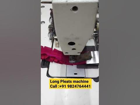 Long Pleats machine , Pleating machine - YouTube