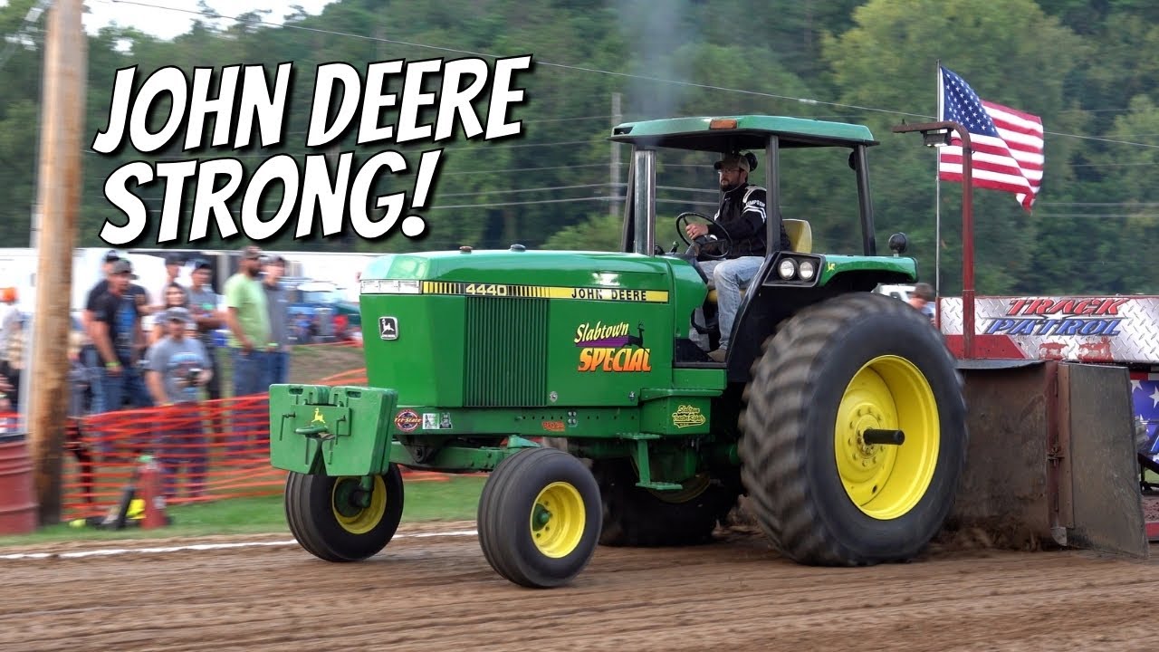 John Deere Farm Stock Tractor Pulling in Gays Mill, WI 2024! - YouTube