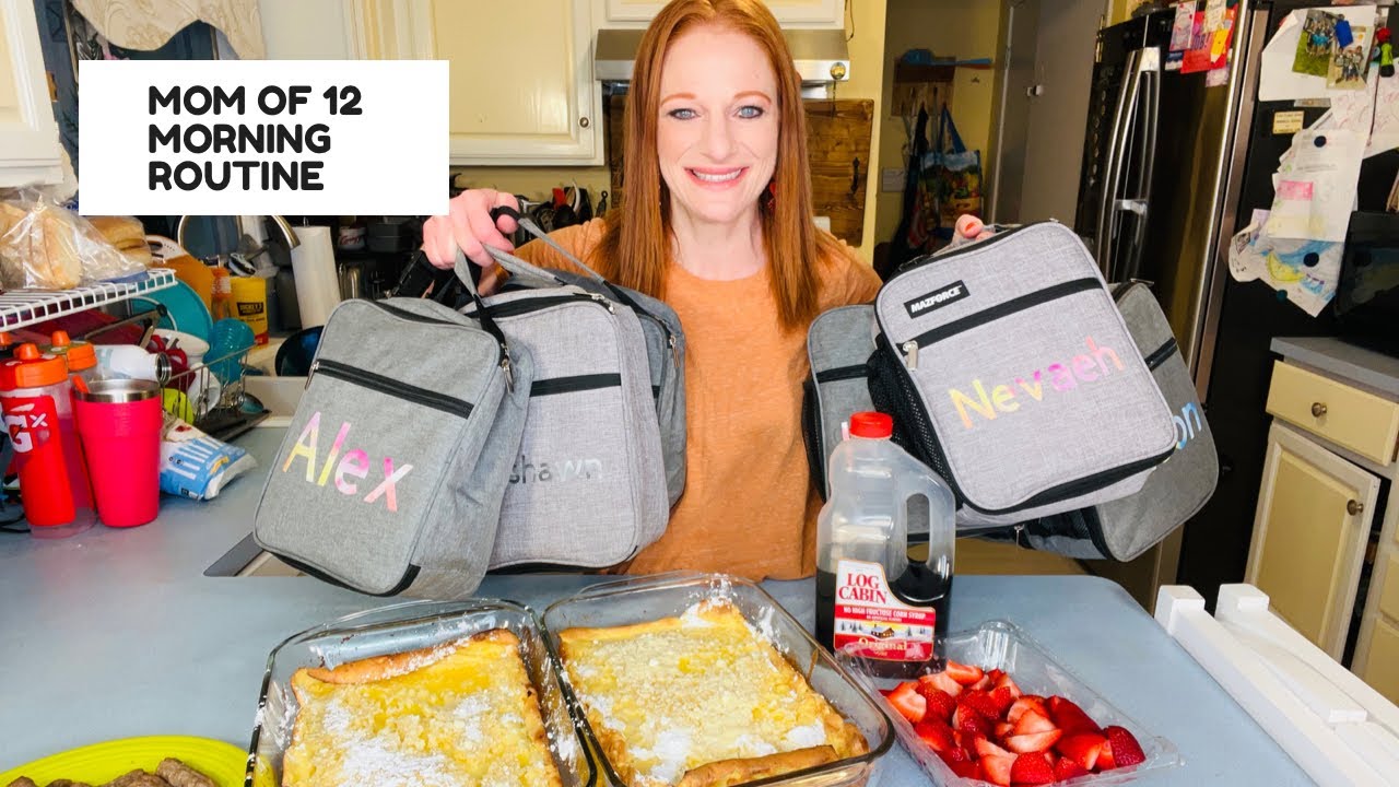 MOM OF 12 MORNING ROUTINE - YouTube