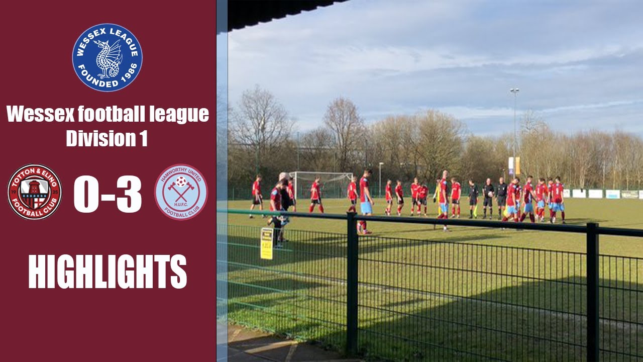 Hamworthy United Vs Totton and Eling FC 8/3/2025 Wessex Football League ...