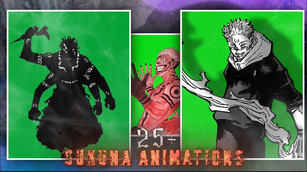 Sukuna Manga animations with green screen | 25+ Sukuna manga animations ...