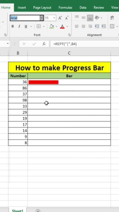 How to make data bar in excel #exceltutorial #exceltips #excel - YouTube