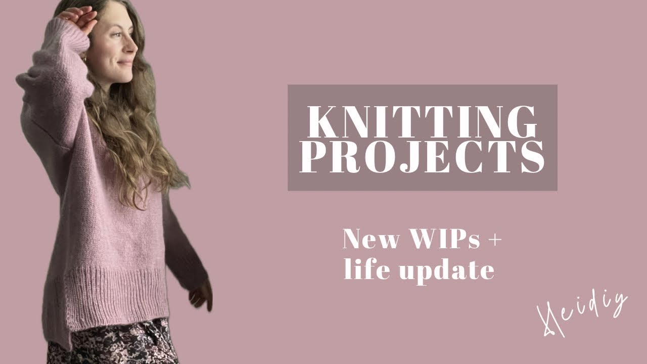 New knitting projects, life update + chat about creativity - YouTube