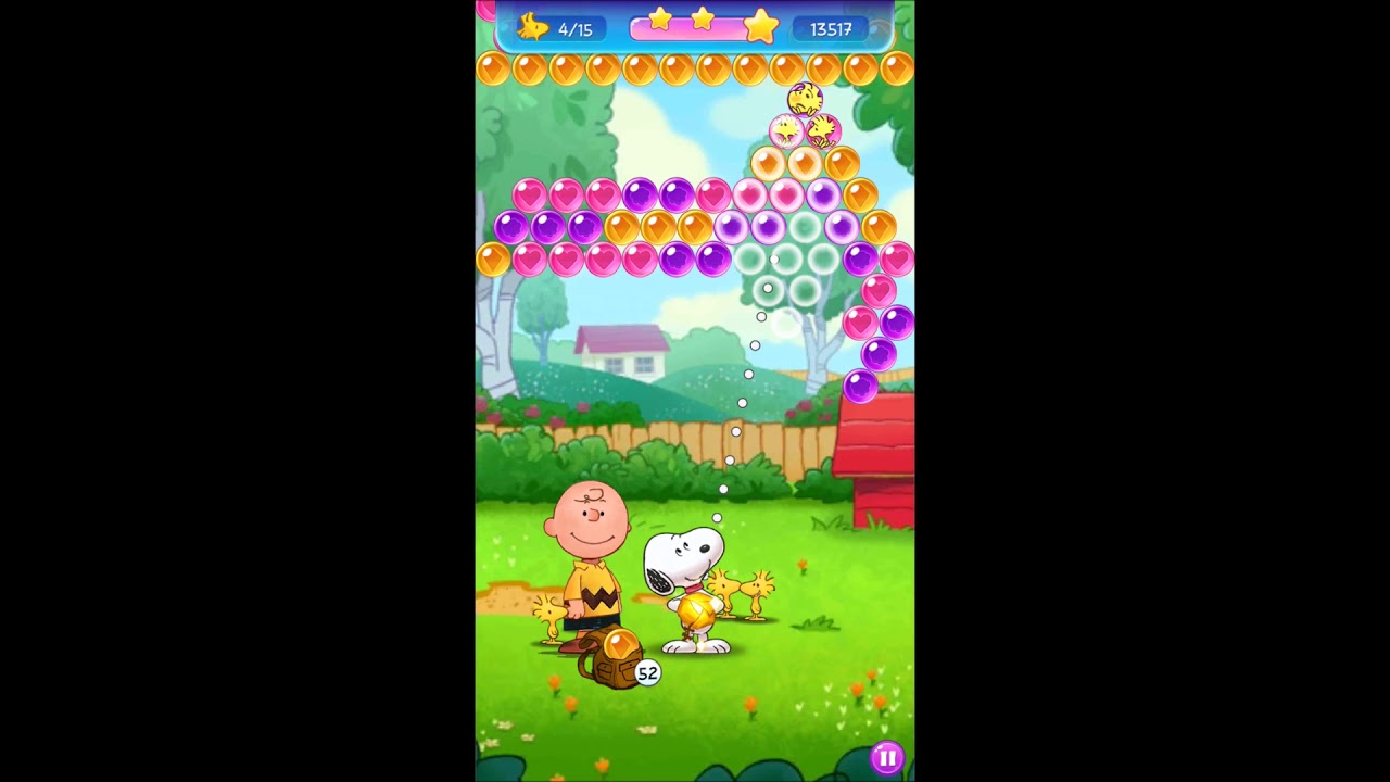 Snoopy Pop Bubble Shooter Level 5 by Jam City Gameplay - YouTube