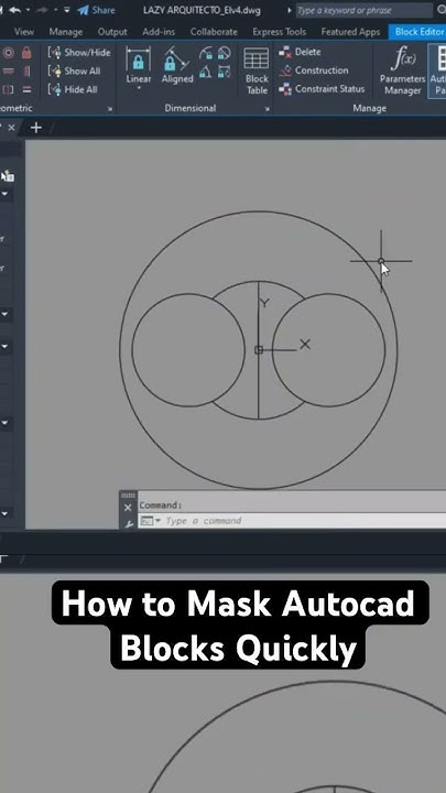 How to Mask Autocad Blocks Quickly - YouTube