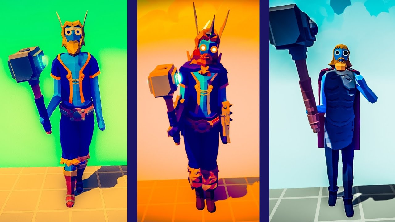 EVOLUTION of THOR | 4K | TABS - Totally Accurate Battle Simulator - YouTube