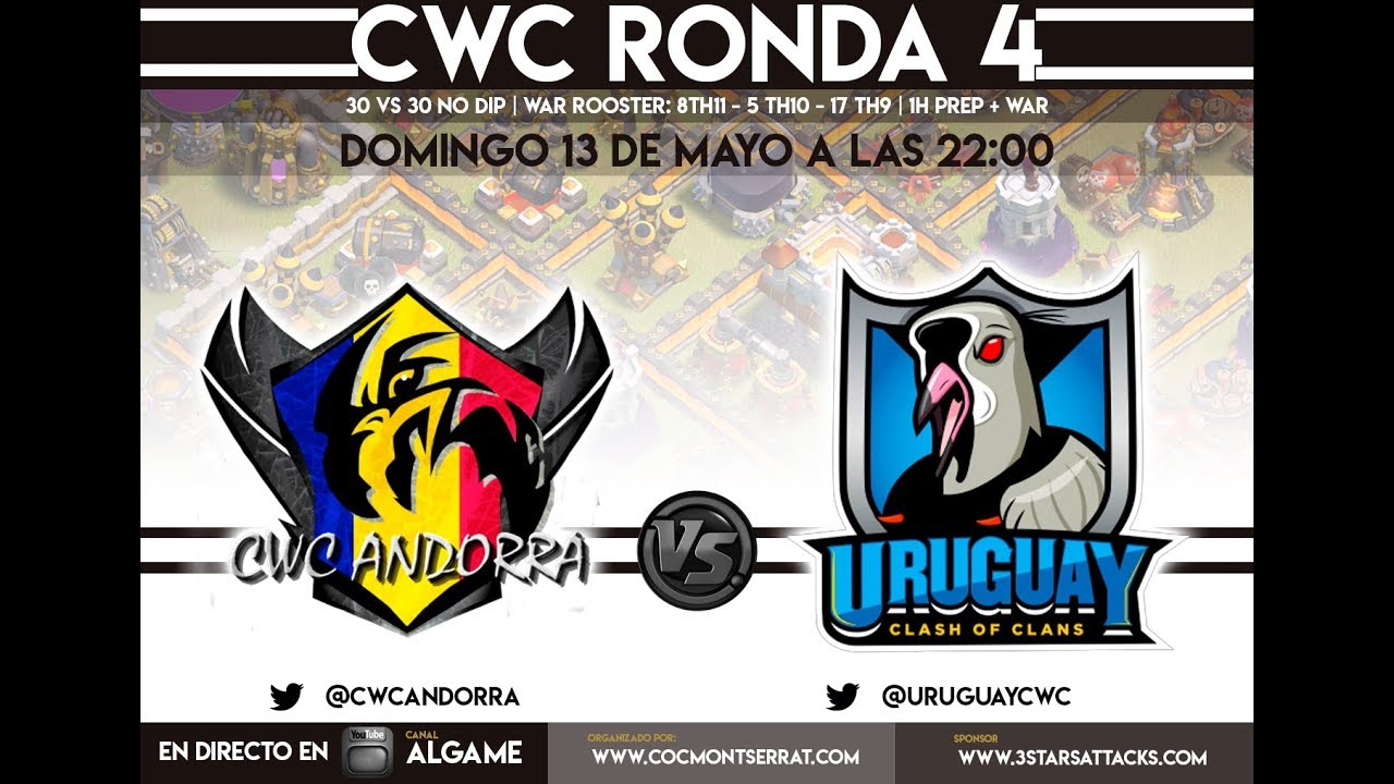 [LIVE]: ¡¡¡CWC ANDORRA VS CWC URUGUAY!!! 30 VS 30!!! JORNADA 4 CWC ...