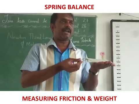 MEASURING FRICTION USING SPRING BALANCE - BY PROFESSOR D.SANKARESWARAN ...