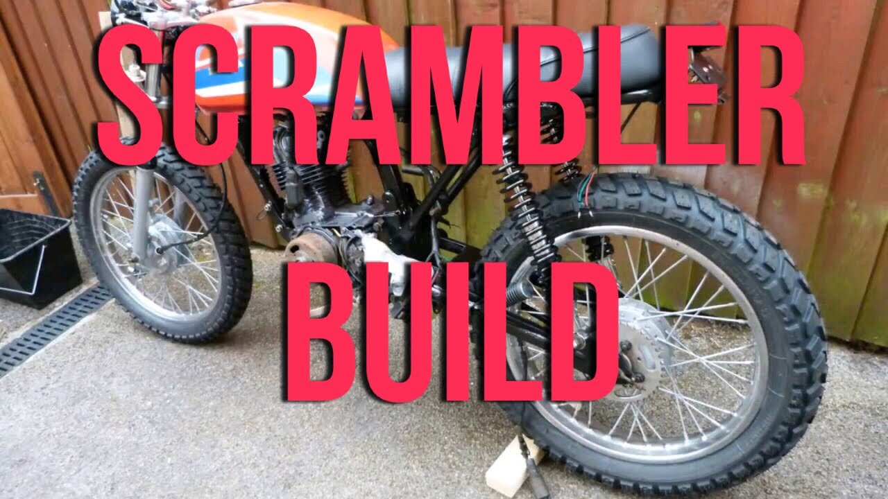 HONDA CG 125 FLAT TRACKER STREET SCRAMBLER BUILD Prt 3 - YouTube