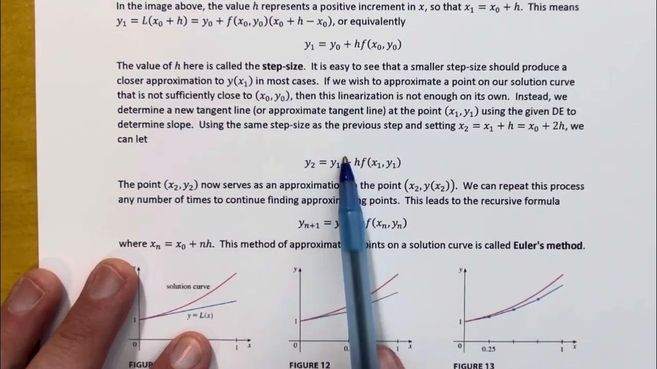 9.2 - Direction Fields and Euler’s Method (Part 2) - YouTube