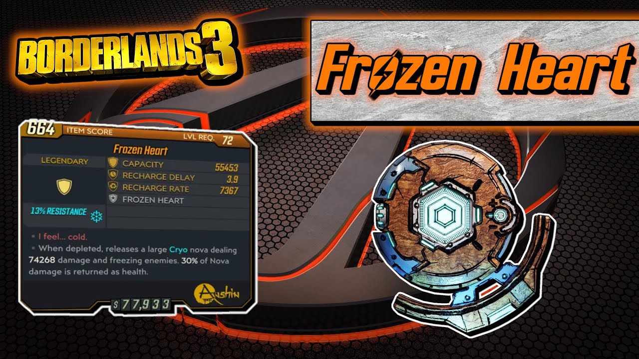Legendary Item Guide | Frozen Heart | [Borderlands 3] - YouTube