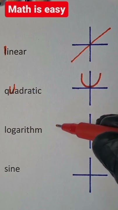 Linear Quadratic Logarithm Sine Graphical Representation Youtube