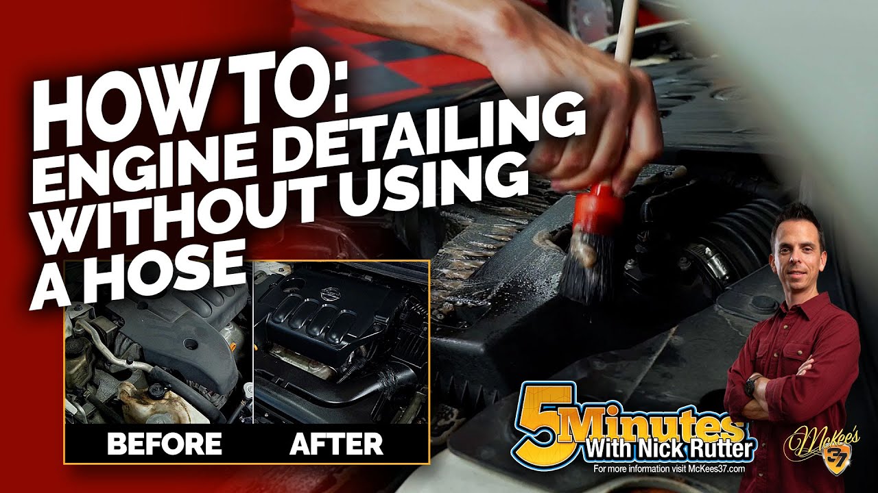 5 Minute Engine Detailing Without Using a Hose | McKee's 37 - YouTube
