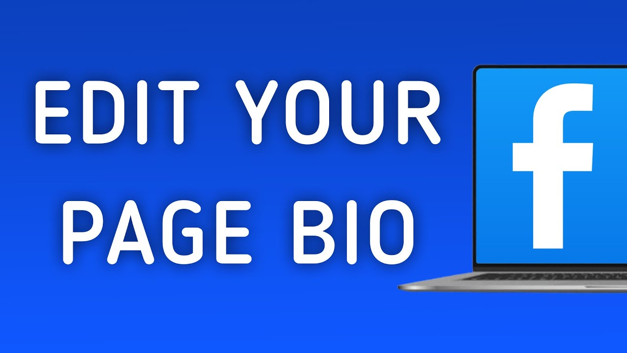 How To Edit Your Page Bio On Facebook App On PC (New Update) - YouTube