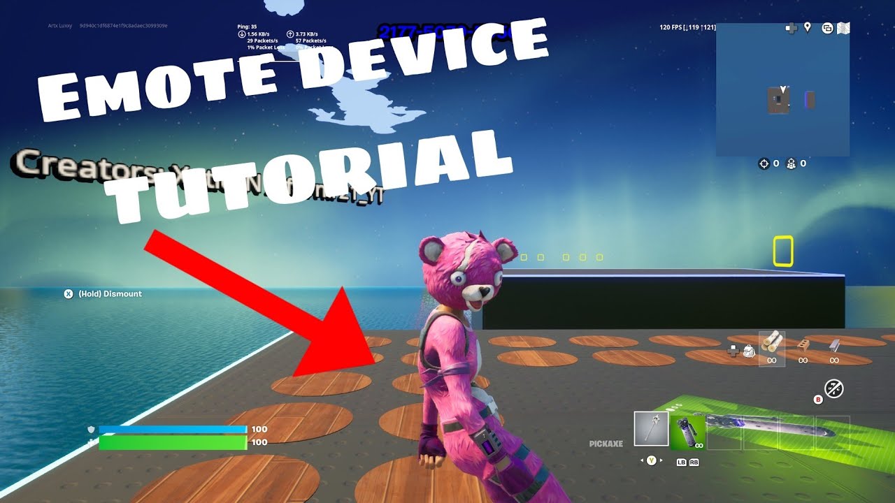 Tutorial On How To Get Emote Device In Creative! (2024) - YouTube