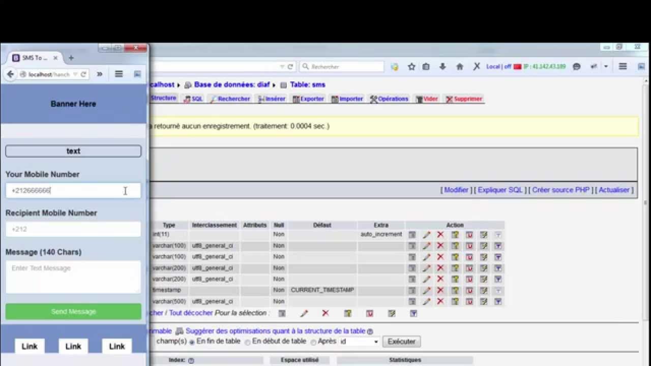 diafaan SMS Server Php Database - YouTube
