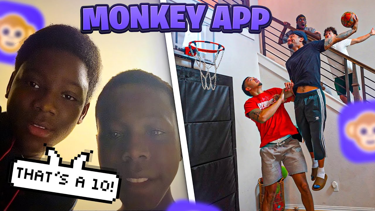 Mini Hoop DUNK CONTEST On The MONKEY APP!! - YouTube