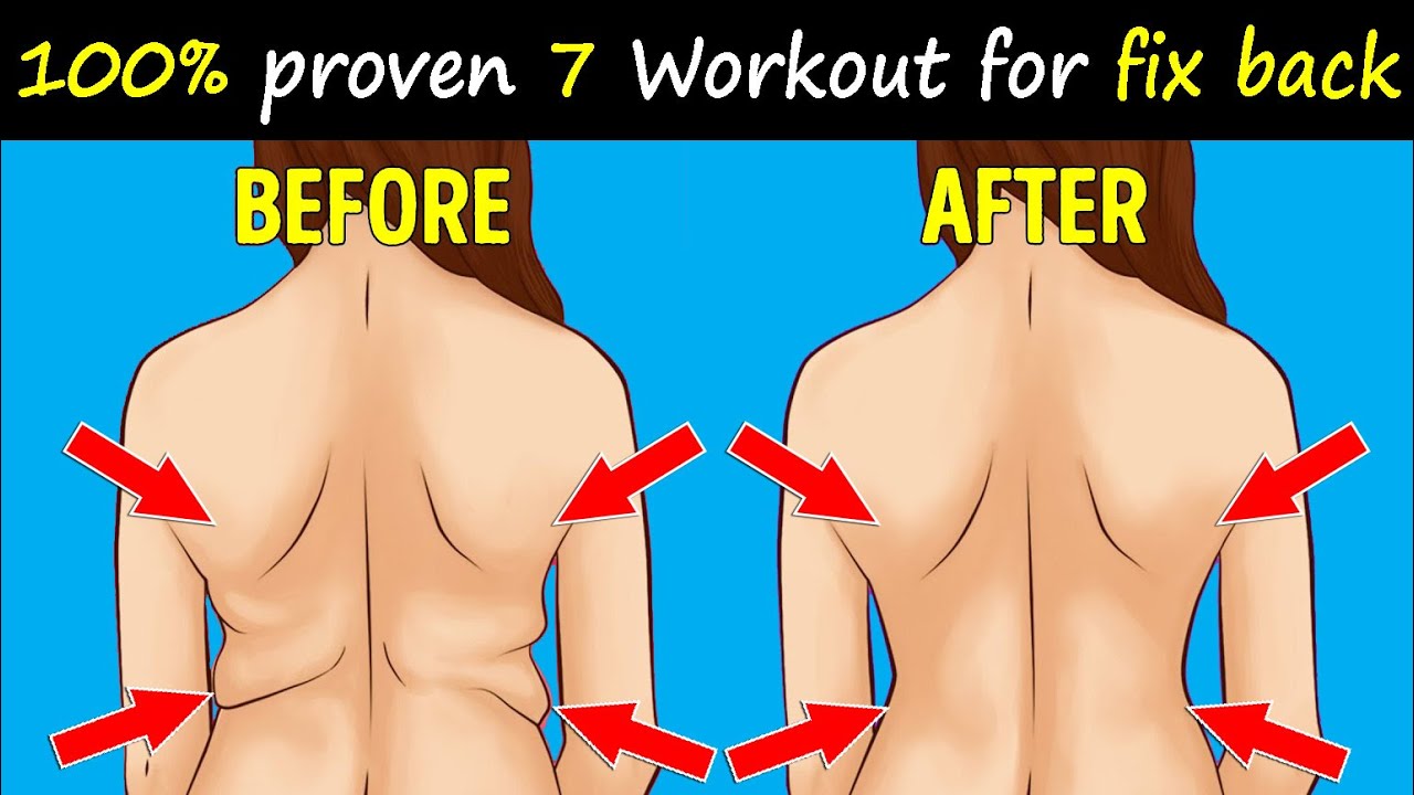 how to get rid of upper back fat fast at home - YouTube