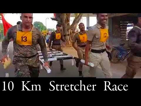 Commando Training - 10km Running Race with 110kg stretcher - pallipattu ...