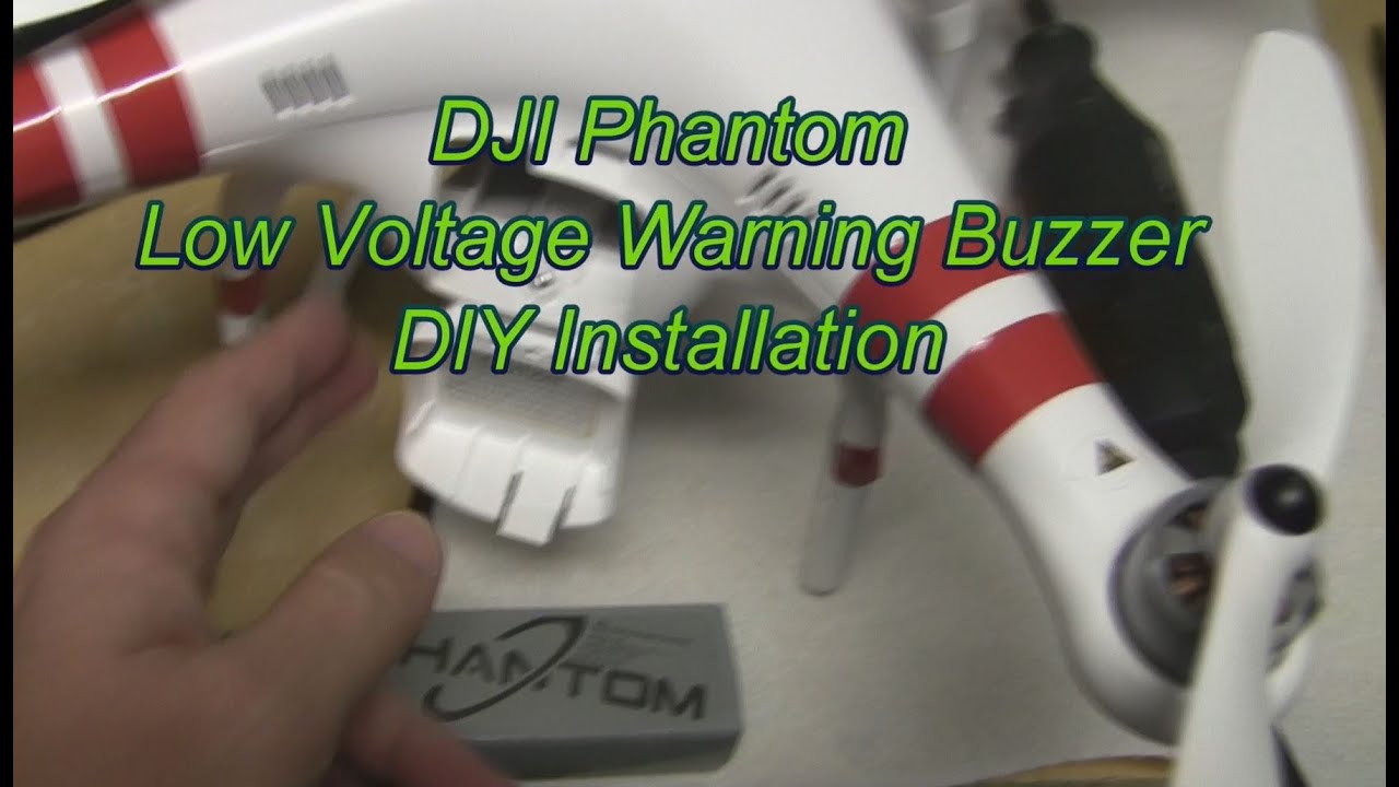 DJI Phantom Low Voltage Battery Alarm Installation DIY - YouTube