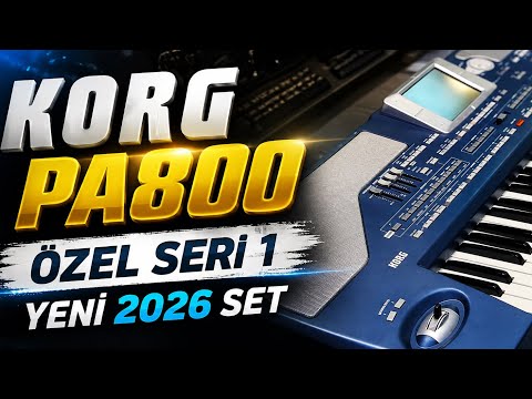 KORG PA800 - Özel Seri 1 (2026 en güncel Seti) Pa2x OYUN HAVALARI - HALAYLAR - ÇİFTETELLİ 