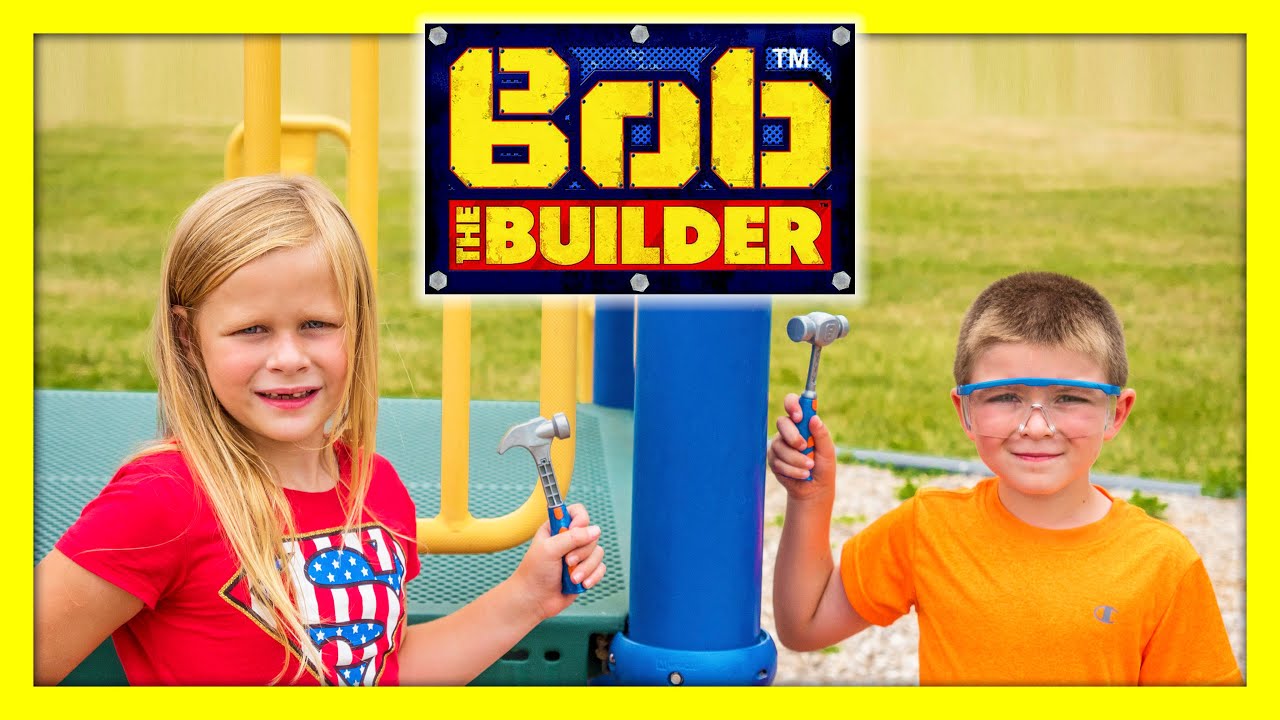 ASSISTANT BatBoy Uses Bob The Builder Tools to Fix their Play set - YouTube