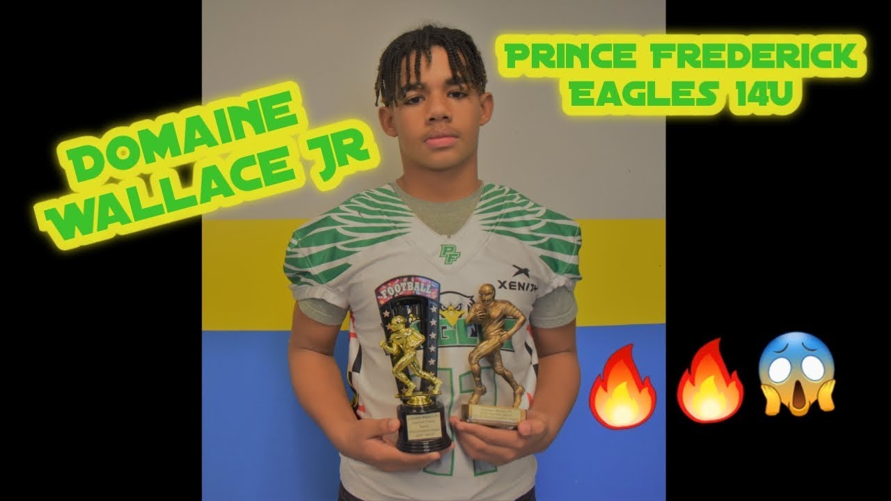 Domaine Wallace Jr| #11| Prince Frederick Eagles 14U| RB/LB - YouTube