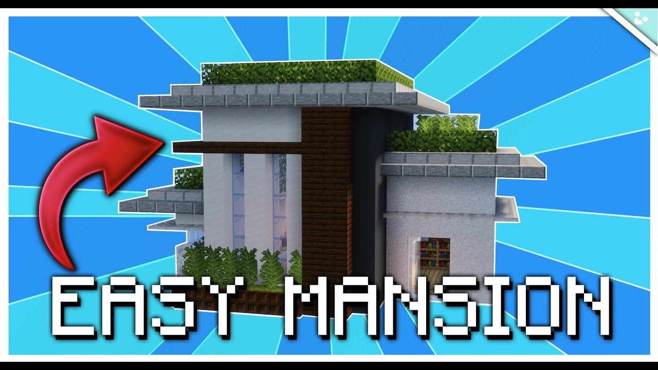 Easy Modern Mansion - Minecraft Tutorial (FREE DOWNLOAD) - YouTube