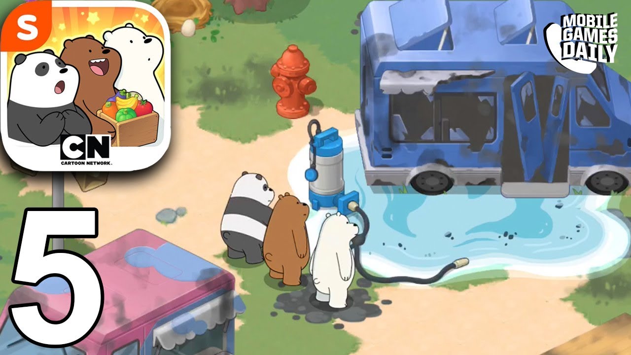WE BARE BEARS MATCH 3 REPAIRS - Food Truck Park - Gameplay Walkthrough ...