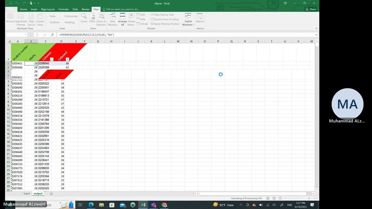 Aligning data by excel - YouTube