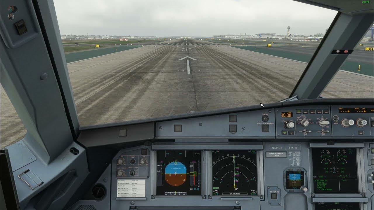 MSFS Fenix A320 Take off from Los Angeles KLAX - YouTube