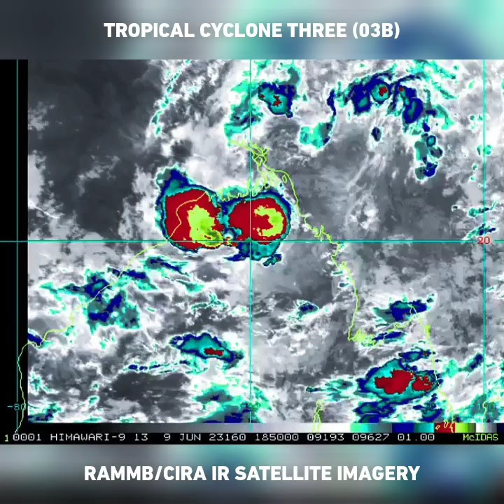 Tropical Storm 03B RAMMB IR Loop - Formation To Dissipation #Shorts # ...